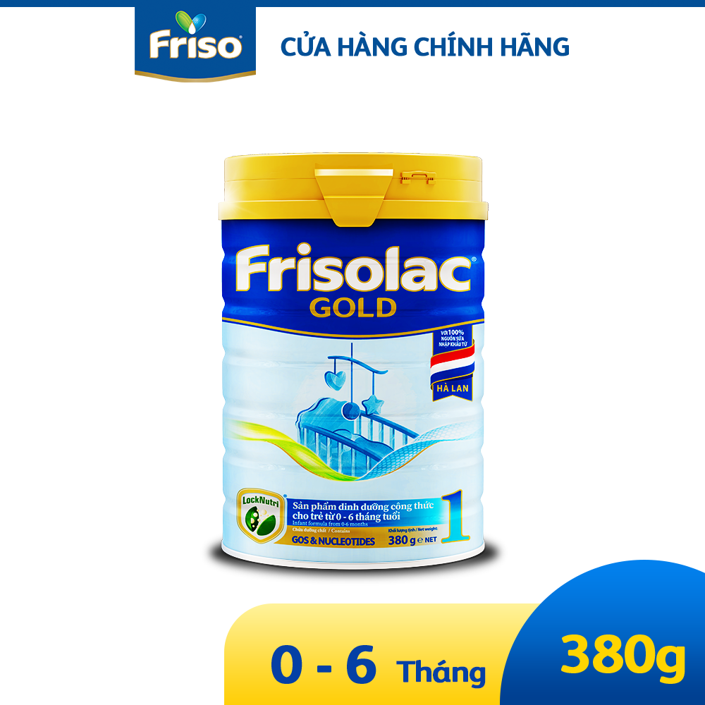 Sữa công thức Frisolac Gold 1 380G cho bé 0-6 tháng – Friso Vietnam